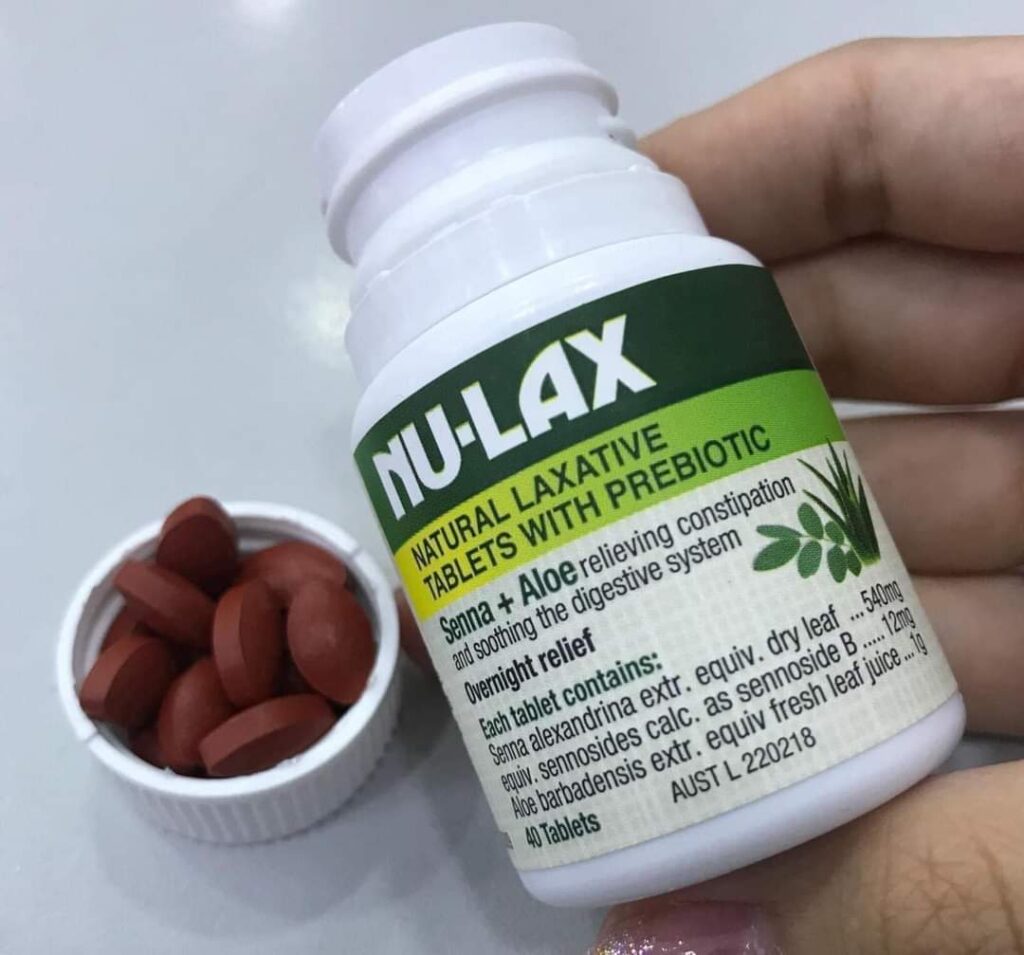 Nulax Natural Laxative Tablets with Prebiotic 40 Tablets - Aura